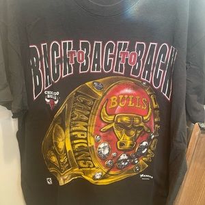 Shirts | Vintage Chicago Bulls Back To Back To Back T Shirt | Poshmark